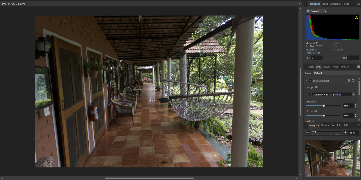 CR3 RAW gets vignette + fisheye effect when imported using Serif Labs RAW Engine - Desktop ...