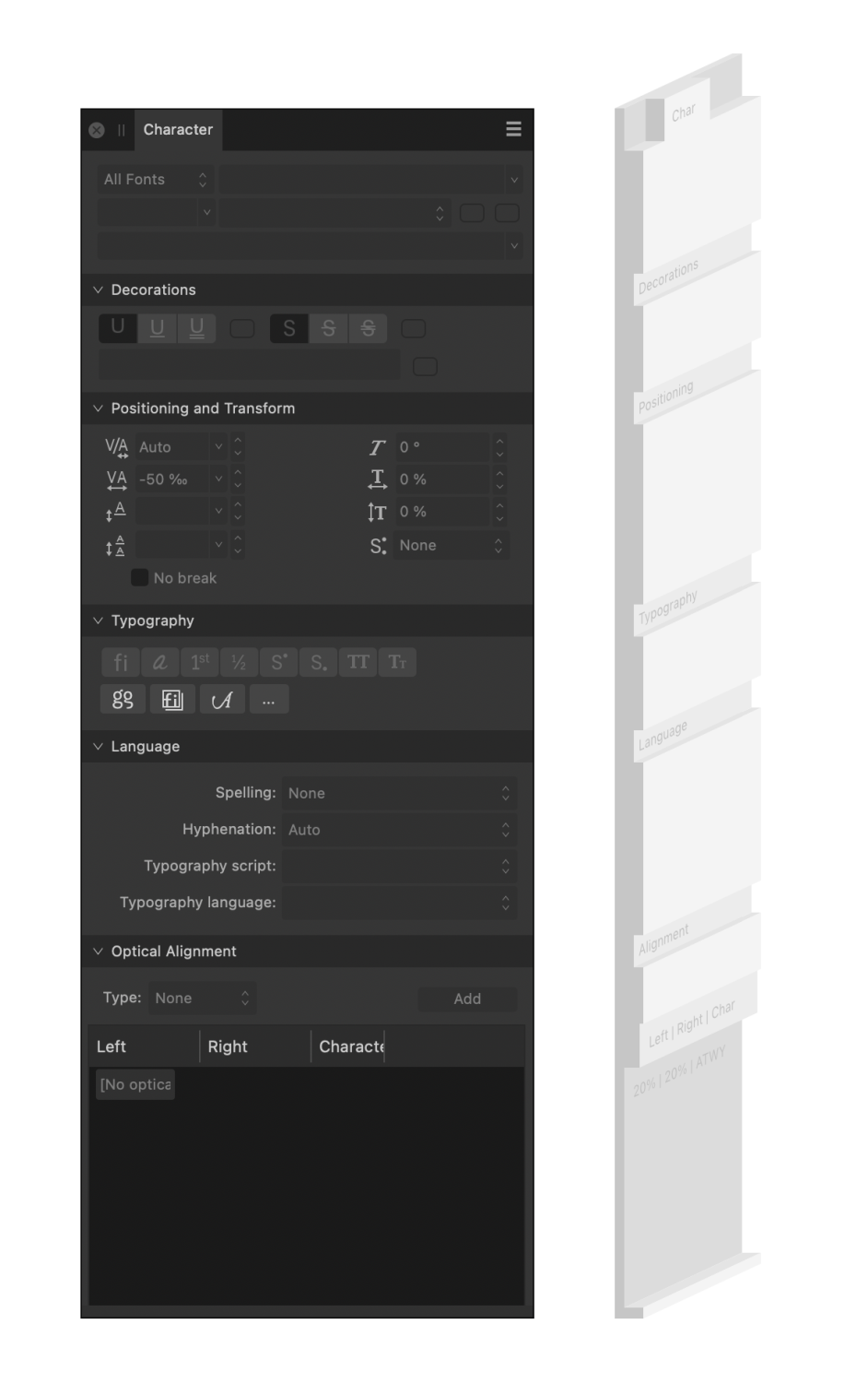 Please improve panel visual depth management - Feedback for the ...