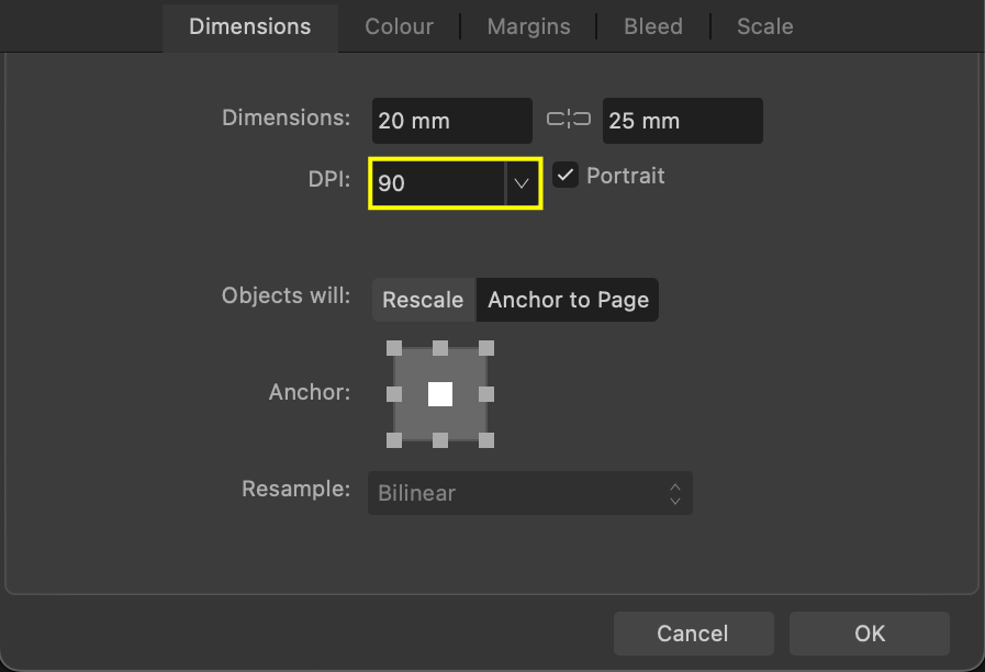 Export In The Wrong Size Desktop Questions Macos And Windows