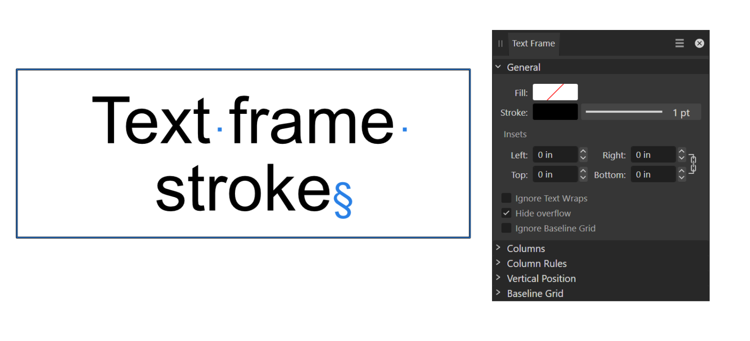 Add Stroke Options For Text Frames - Feedback for the Affinity V2 Suite of Products - Affinity ...