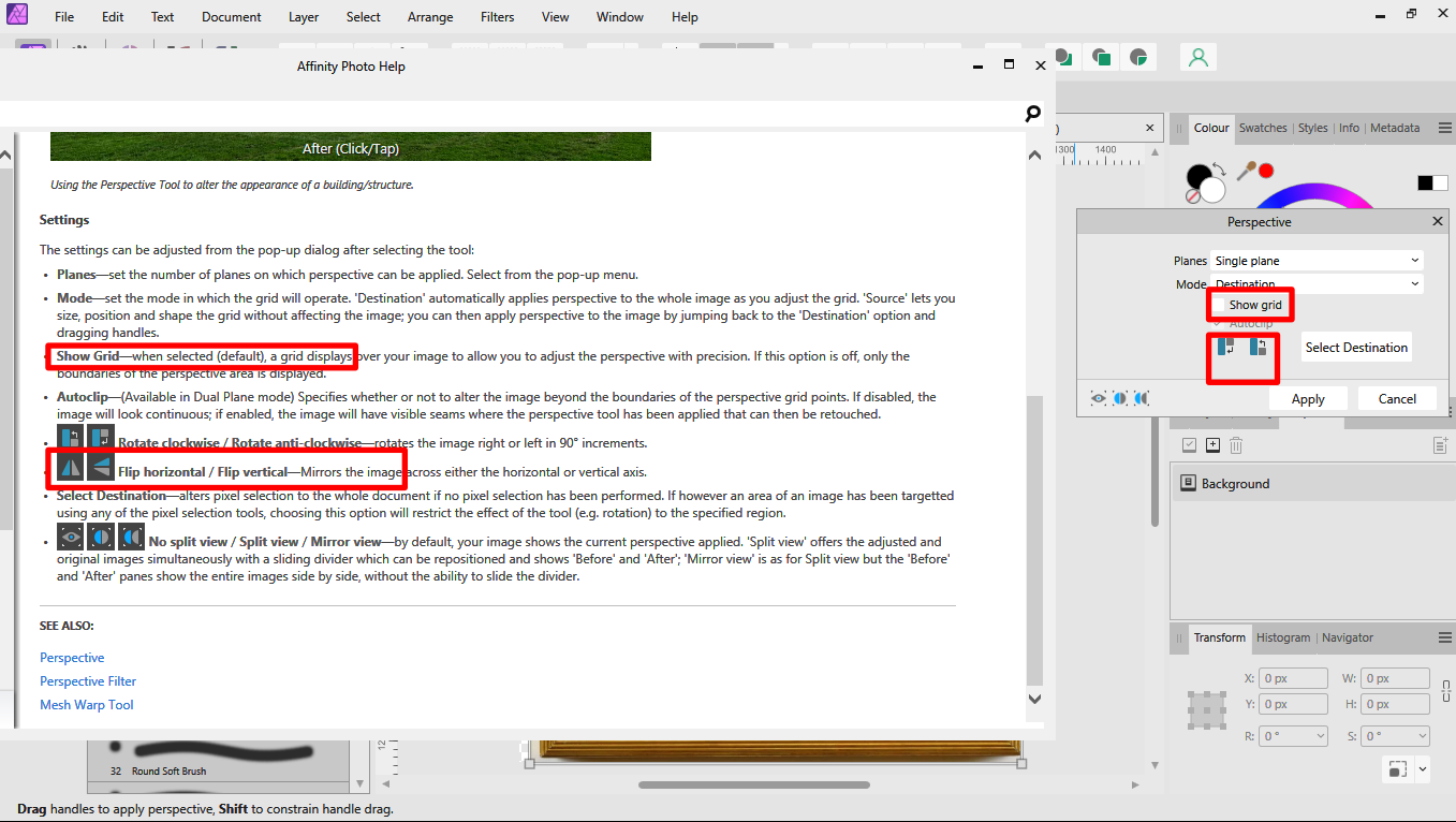 Bug(s) with Perspective Tool - V2 Bugs found on Windows - Affinity | Forum