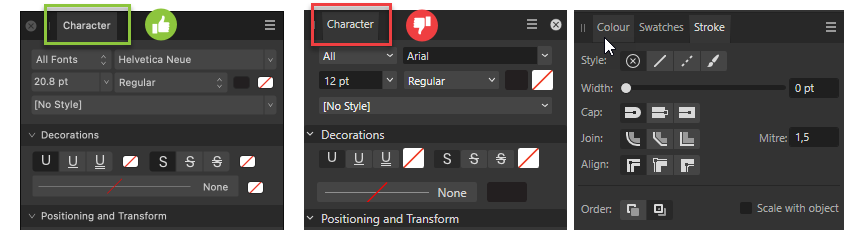 Inconsistent Appearance Shape Of The Active Selected Tab In Panel Groups Between Windows And