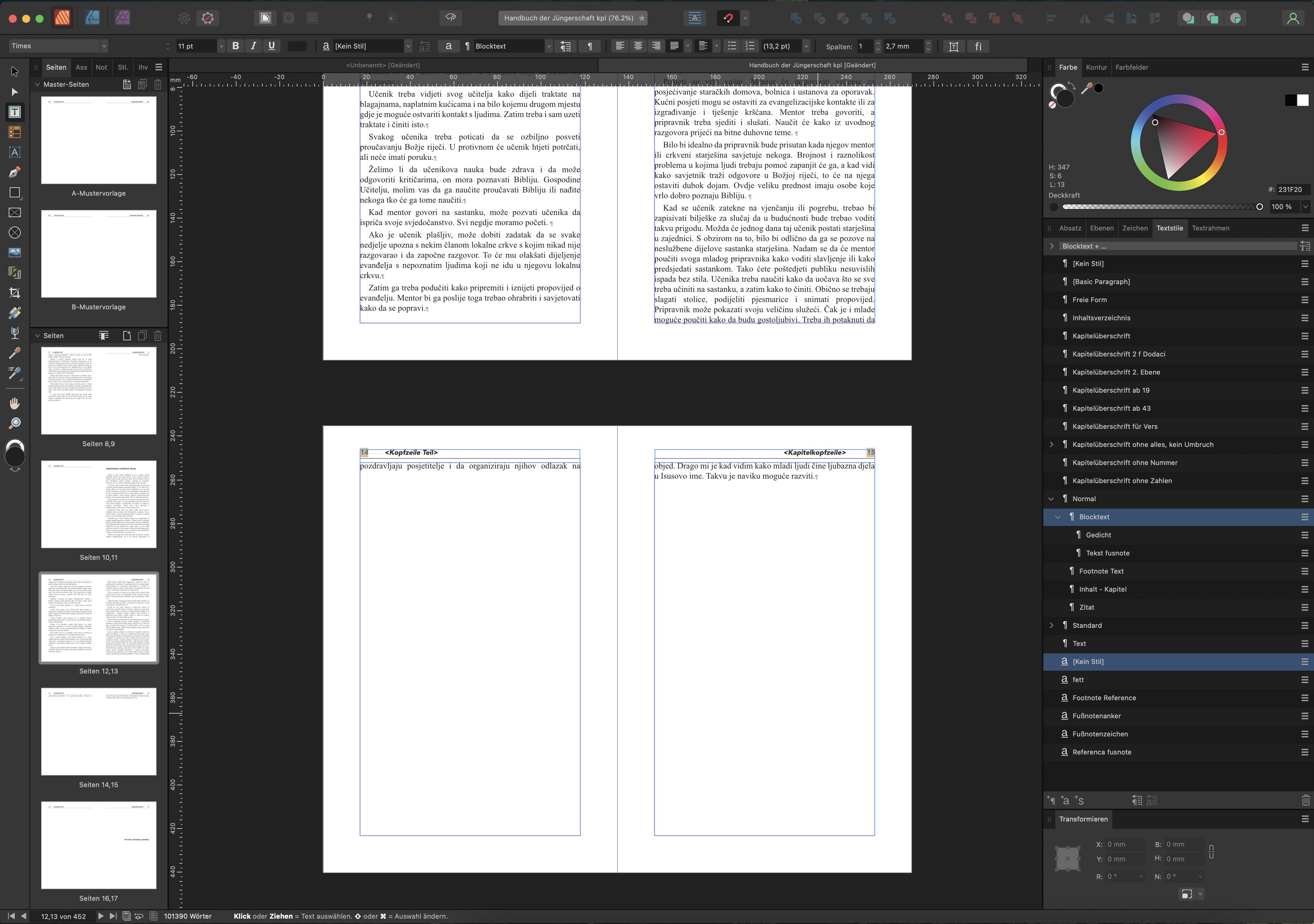 Strange page break after import as IDML - Desktop Questions (macOS and Windows) - Affinity | Forum