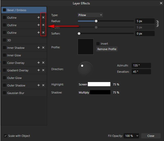 Is there a way to reset the values of a Layer Effect? - Desktop Questions (macOS and Windows ...