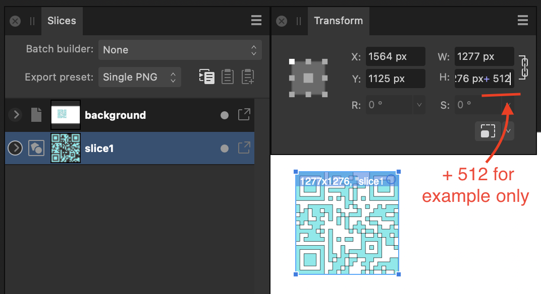 [SUGGESTION] When exporting allow for a percentage or absolute value extra border around ...