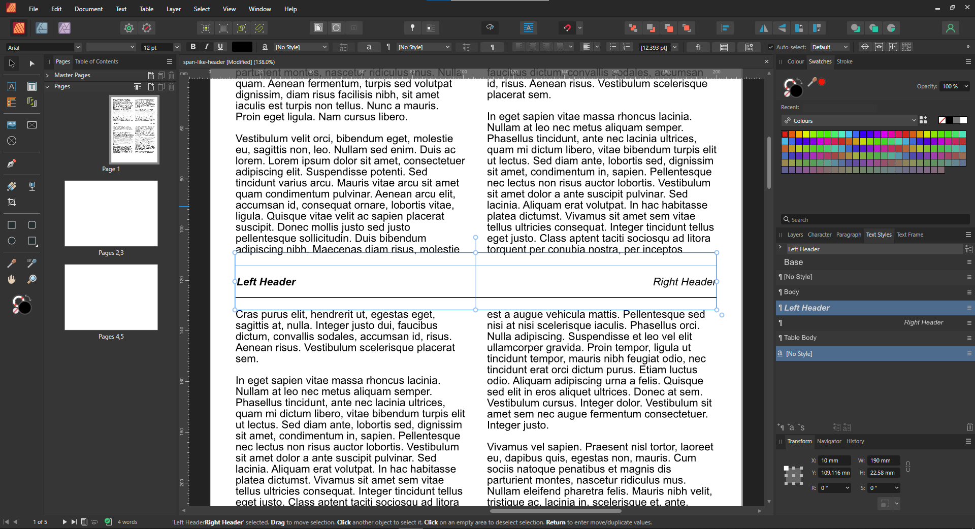 Creating A Standardised Header Textbox Desktop Questions Macos And