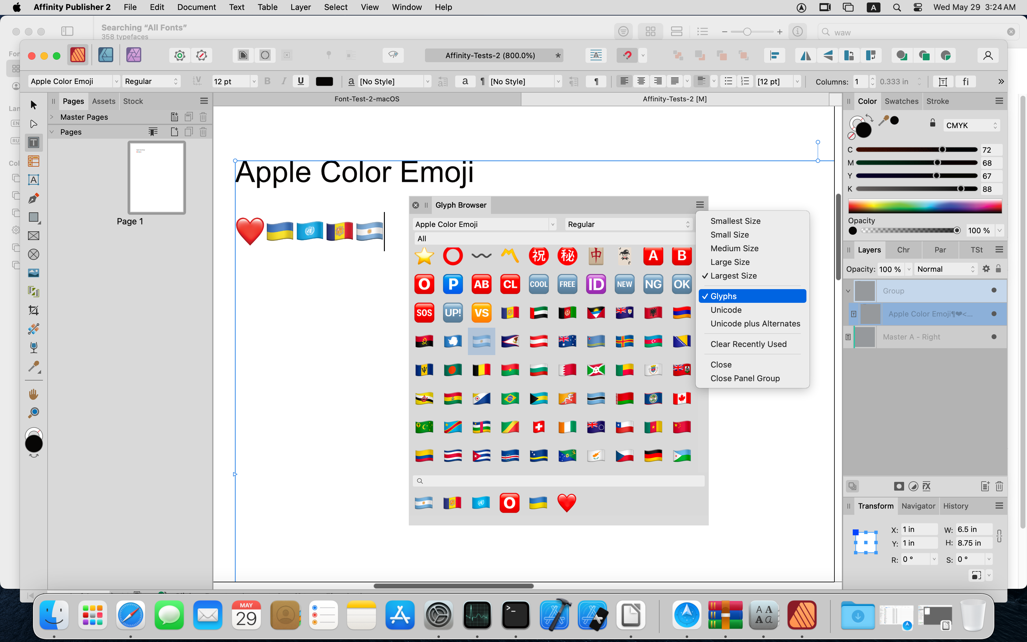 Emoji flags not supported - Desktop Questions (macOS and Windows) - Affinity | Forum