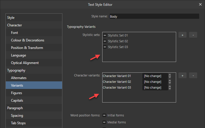 Text style editor - some areas are marked with borders with incorrect distinct color. - Feedback ...