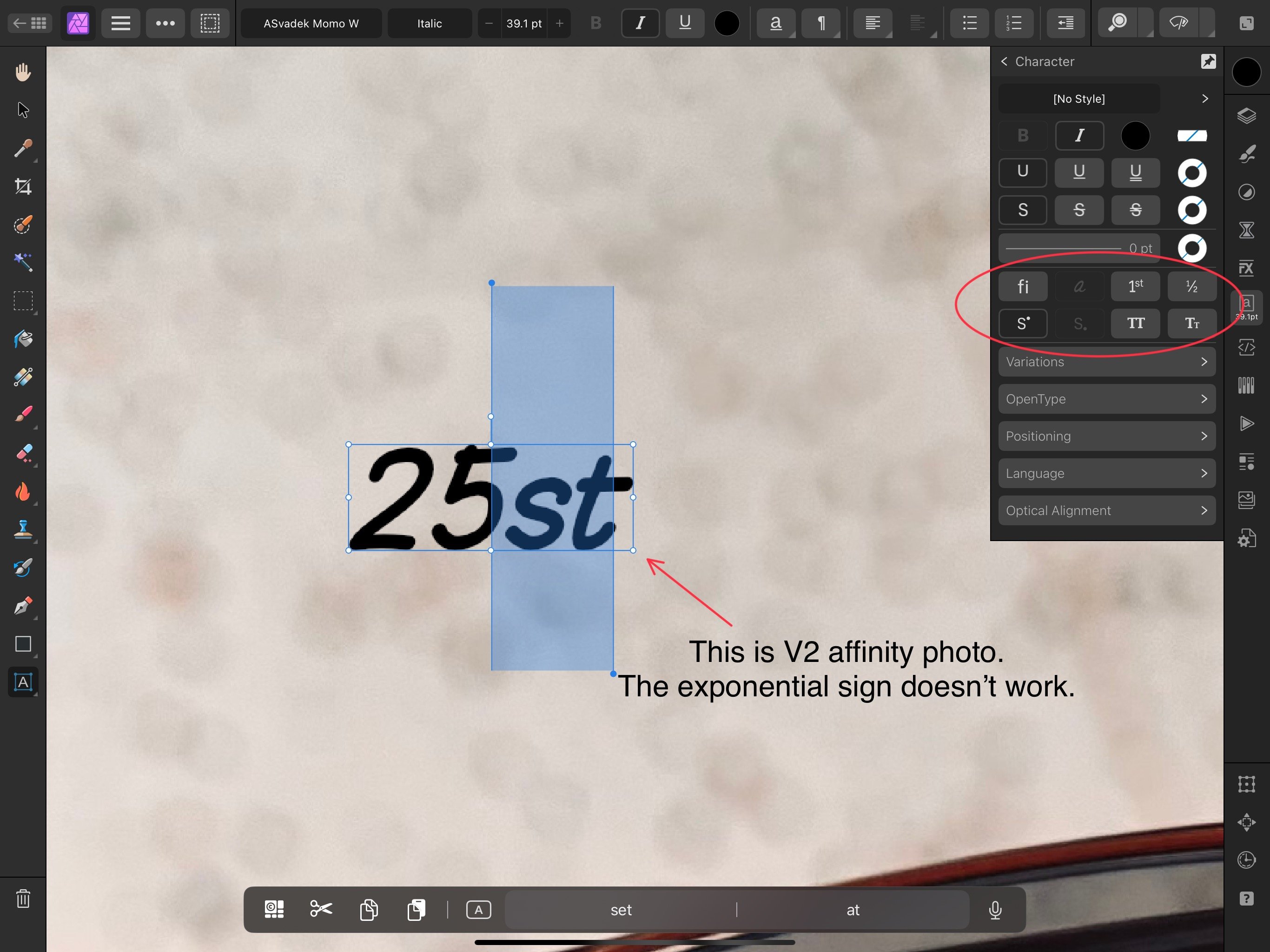 Typography errors - Desktop Questions (macOS and Windows) - Affinity | Forum