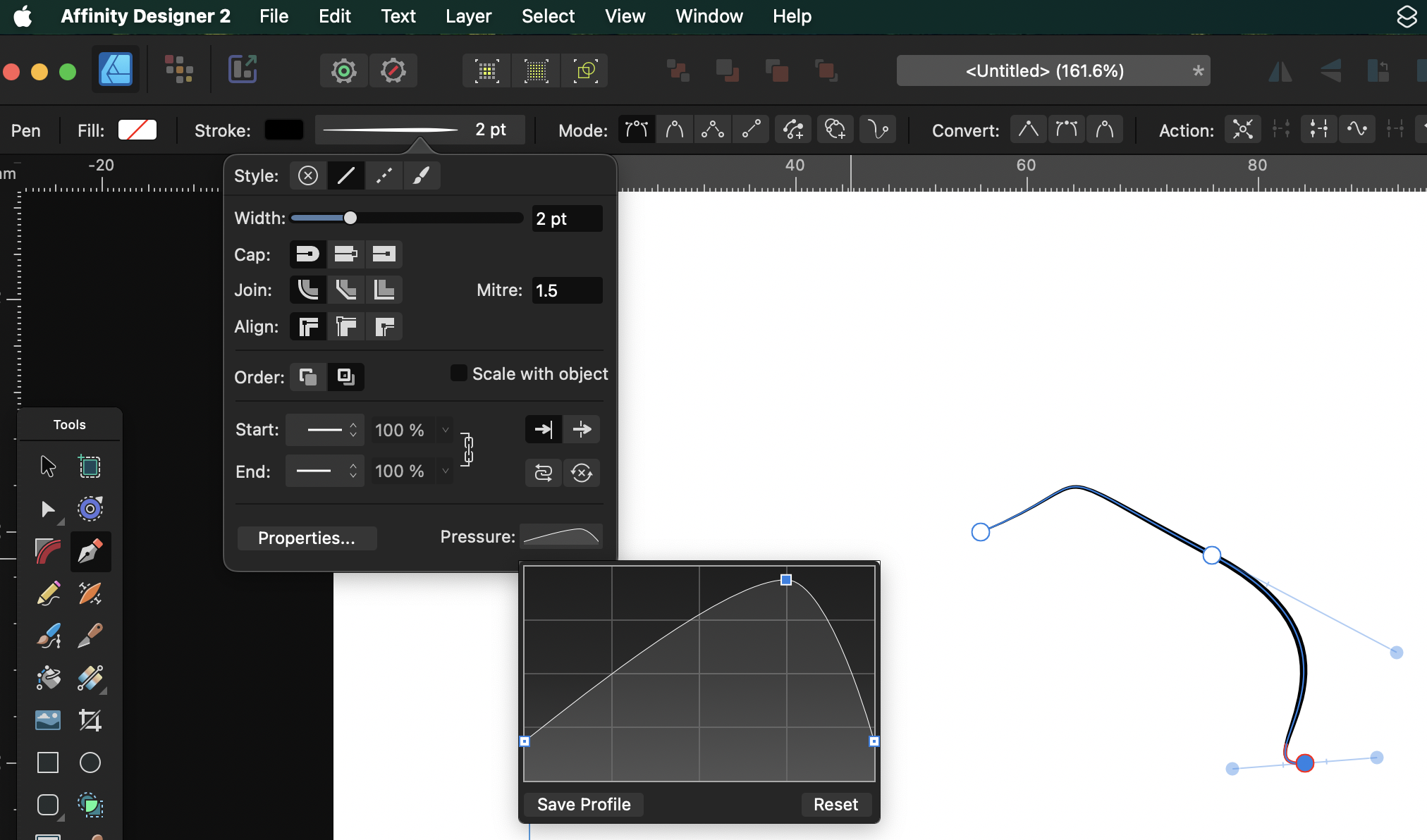 Make line thicker in the middle? - Desktop Questions (macOS and Windows) - Affinity | Forum