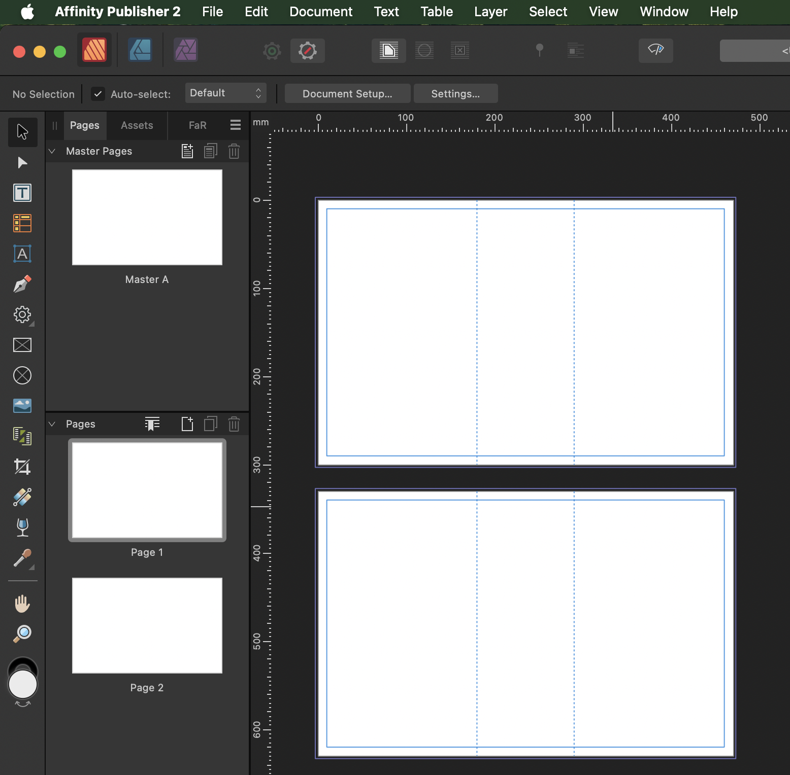 AfPub: Creating Layout with several pages *next to each other* - Desktop Questions (macOS and ...