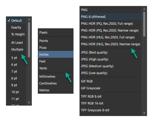 UI inconsistency — [dark theme] blend mode drop-down list has bright colored dividers - Feedback ...