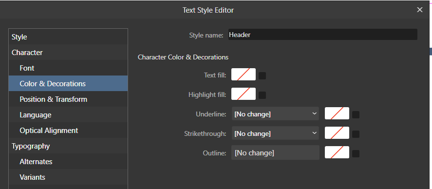 Publisher: Text Style Names have Strikethrough in Panel - Desktop Questions (macOS and Windows ...