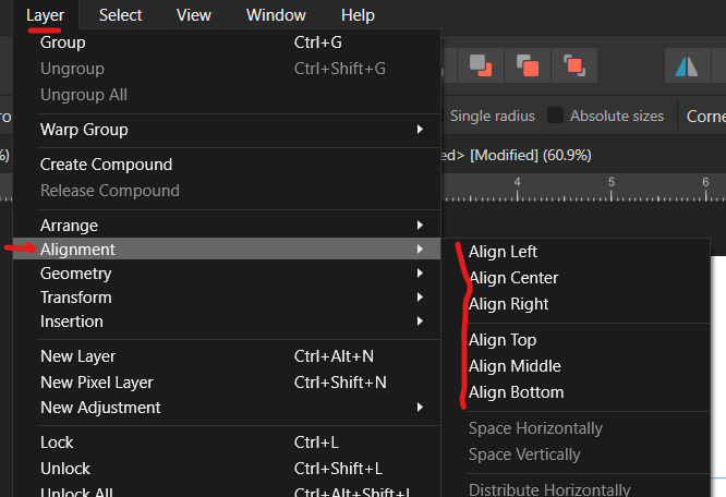 aligning objects: "align to" grayed out - Desktop Questions (macOS and Windows) - Affinity | Forum