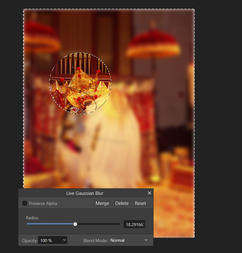 Ho To Blur And Image Except Around A Circle Desktop Questions Macos And Windows Affinity
