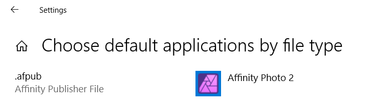 Affinity Publisher files save only to Affinity Photo Icon. - V2 Bugs found on Windows - Affinity ...