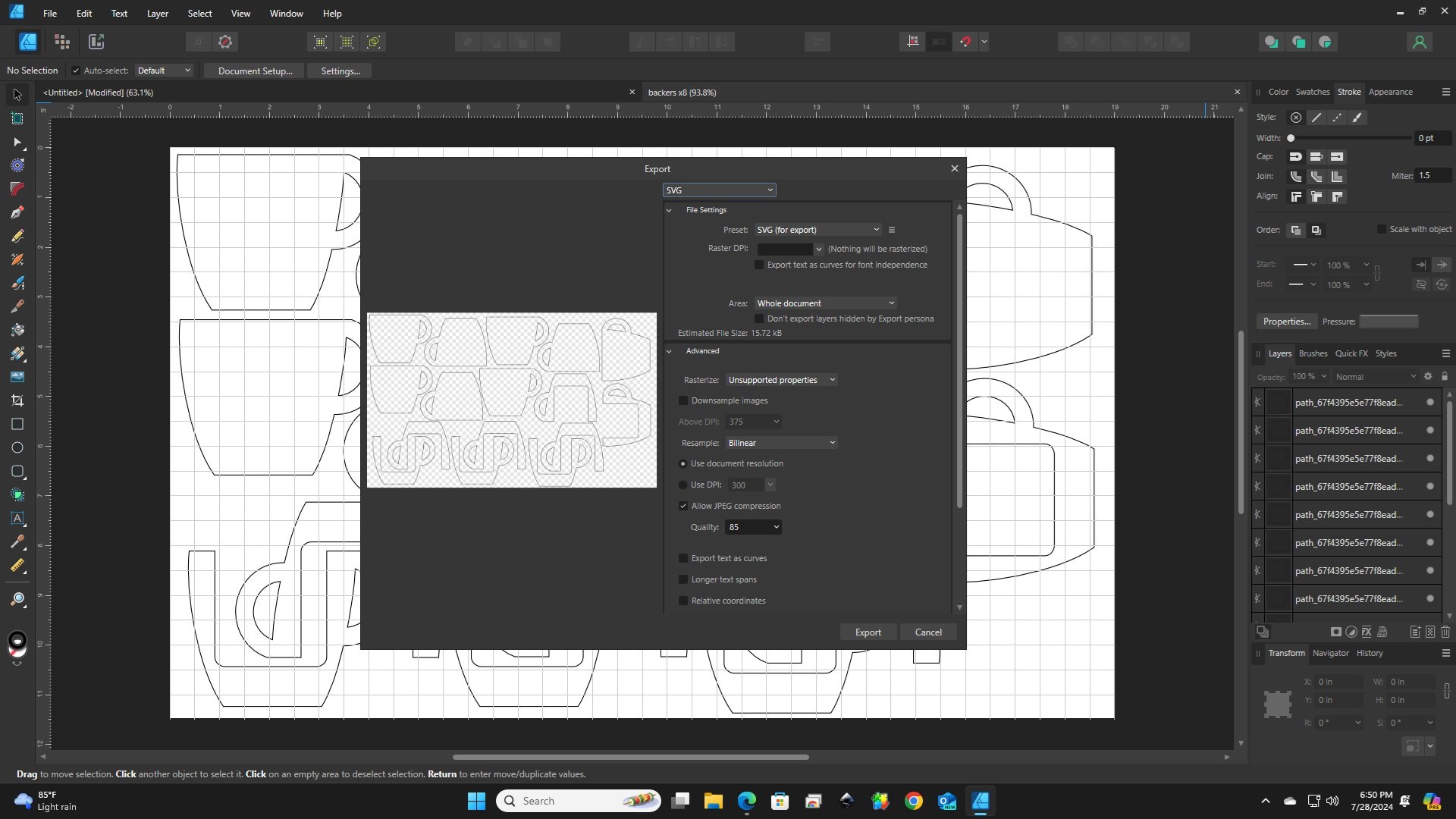 exporting to svg. - Desktop Questions (macOS and Windows) - Affinity | Forum