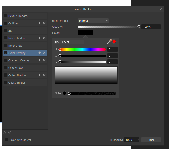 Color Picker not preserving color in Layer Effects color popup - V2 Bugs found on Windows ...