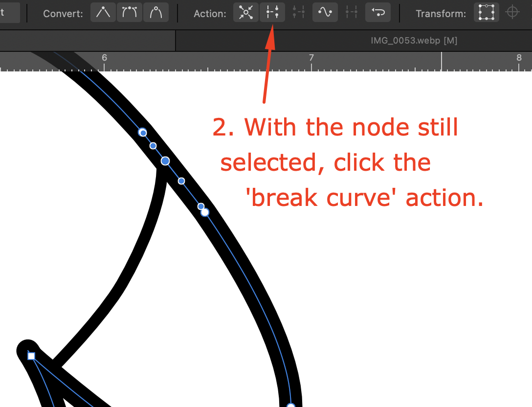 How To Split A Closed Curve With A Line Curve Desktop Questions Macos And Windows