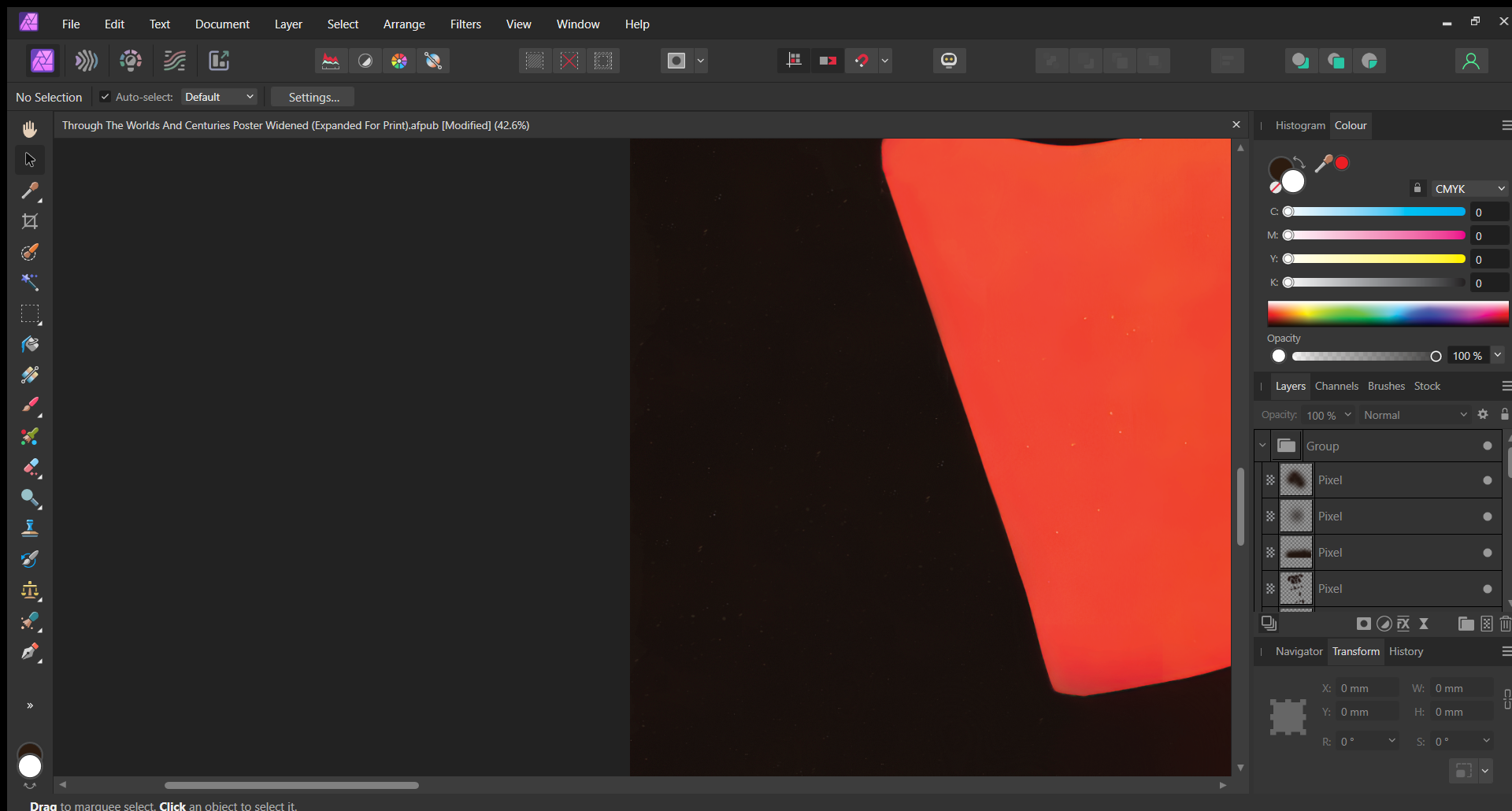 Exporting image keeps missing parts of project. (All layers are visible) - Desktop Questions ...