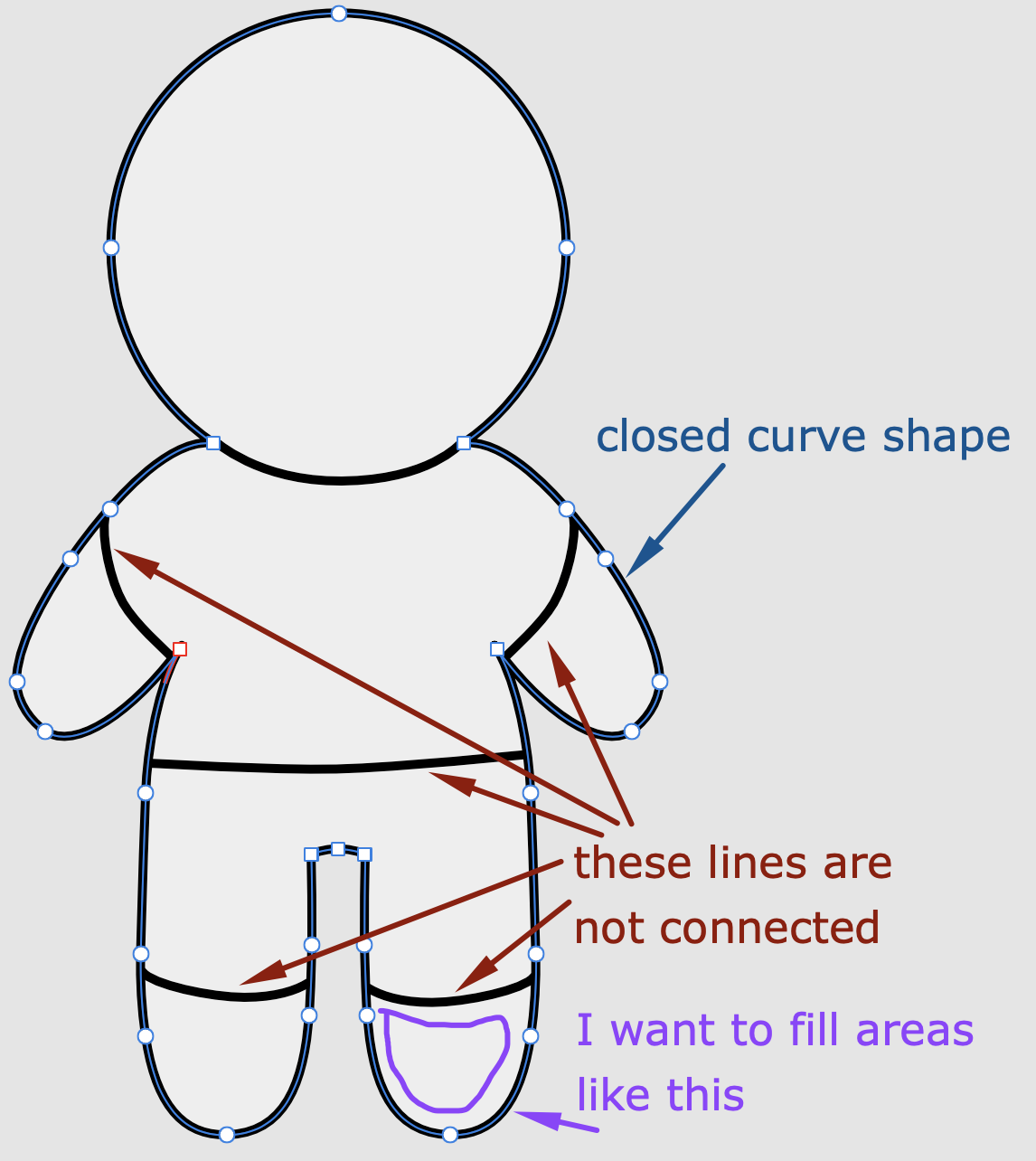 How to split a closed curve with a line curve? - Desktop Questions (macOS and Windows ...