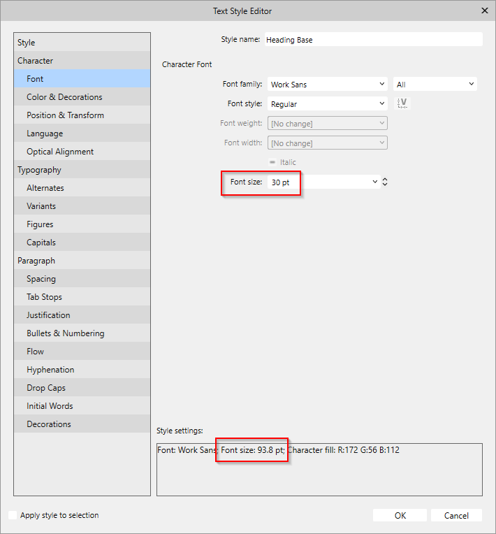 Text Style Group And Text Style Settings Behavior Desktop Questions Macos And Windows