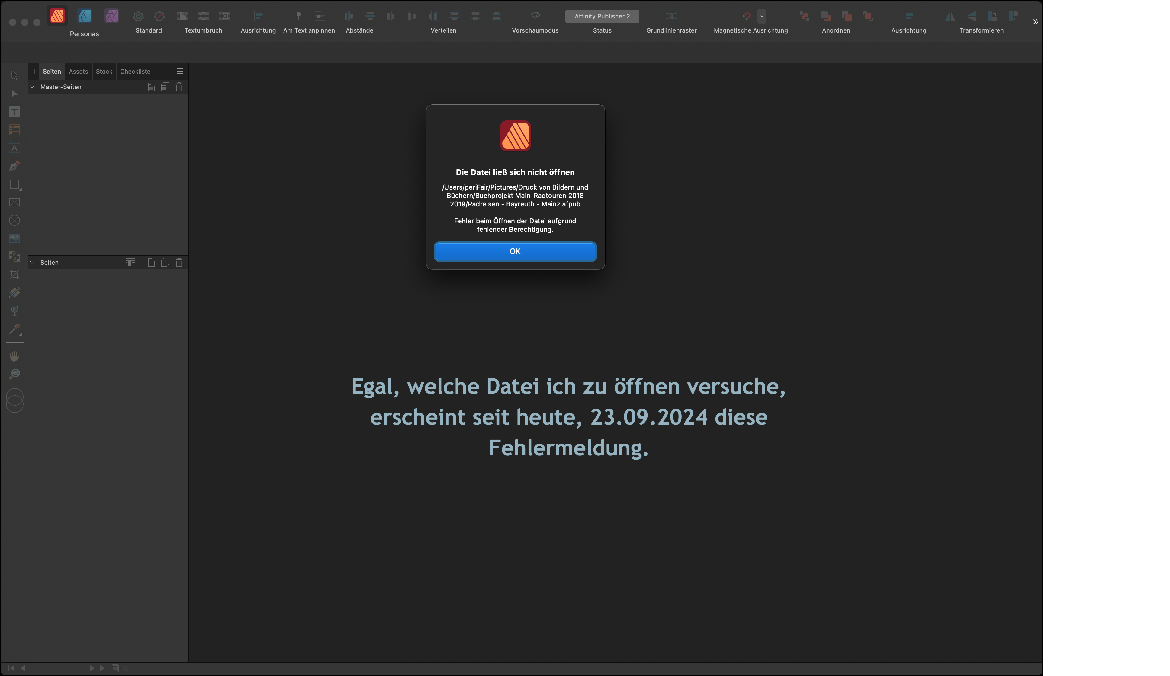 The File Could Not Be Opened Because Permission Was Denied Desktop