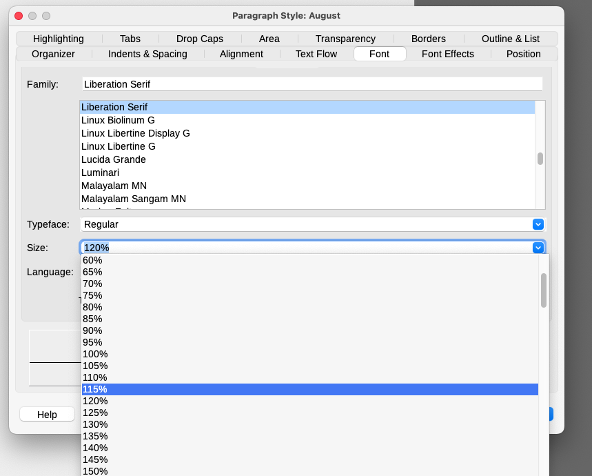 Request: Support for font sizes as a percentage of inherited style - Feedback for the Affinity ...
