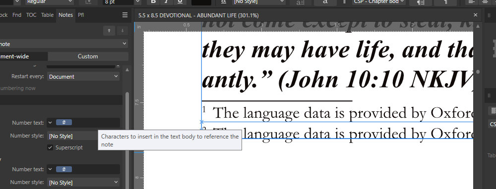 Footnote Text Descenders Below the Page Margins - Desktop Questions ...
