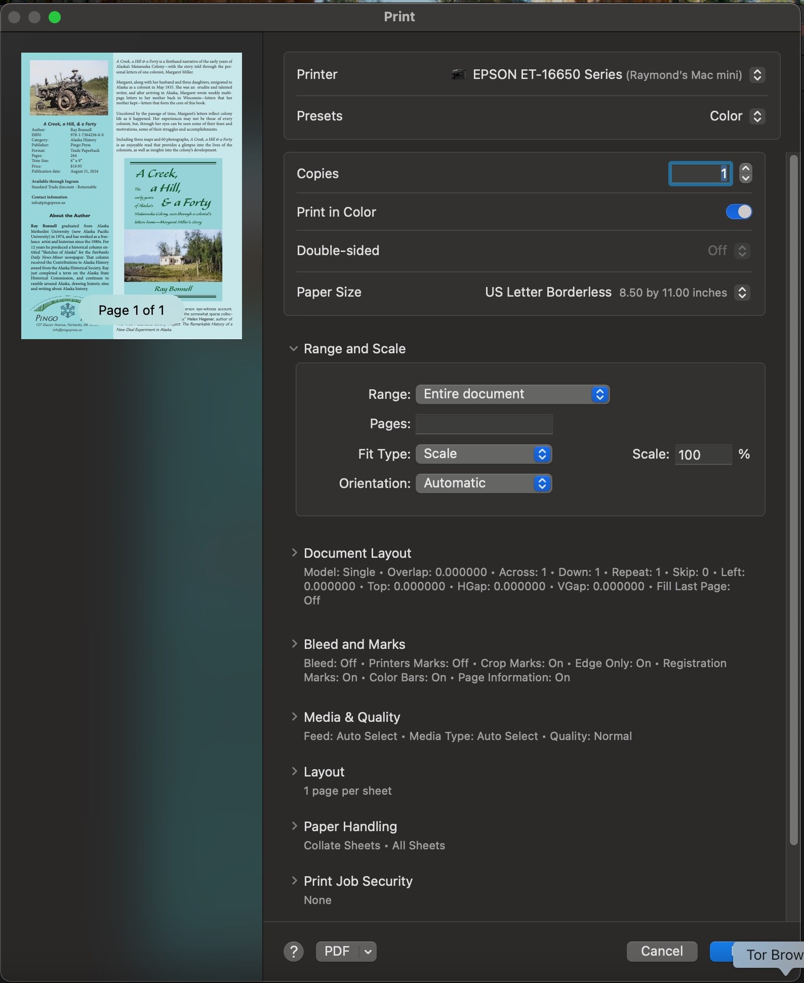 Enlarged image when doing borderless printing. - Desktop Questions ...
