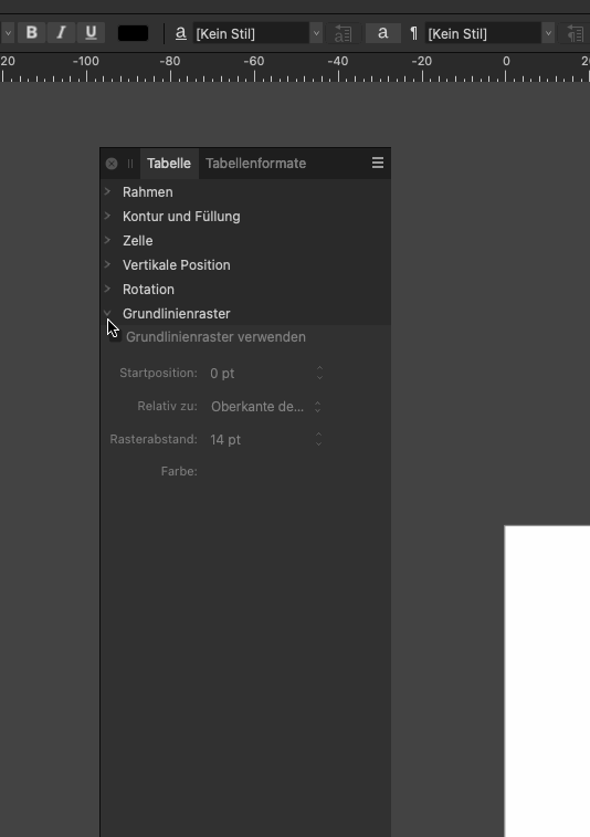 Display error Studio Panel table - V2 Bugs found on macOS - Affinity | Forum