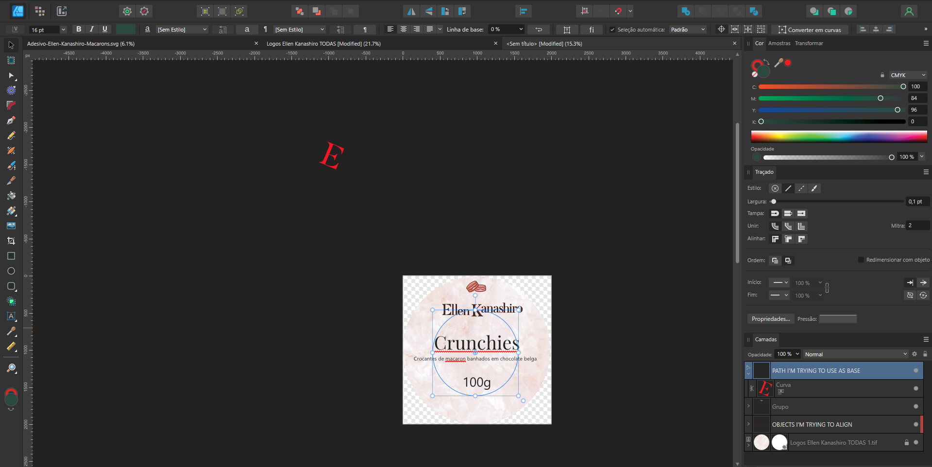 Objects aligned along a path with artistic text tool are pasted far away from the base path ...