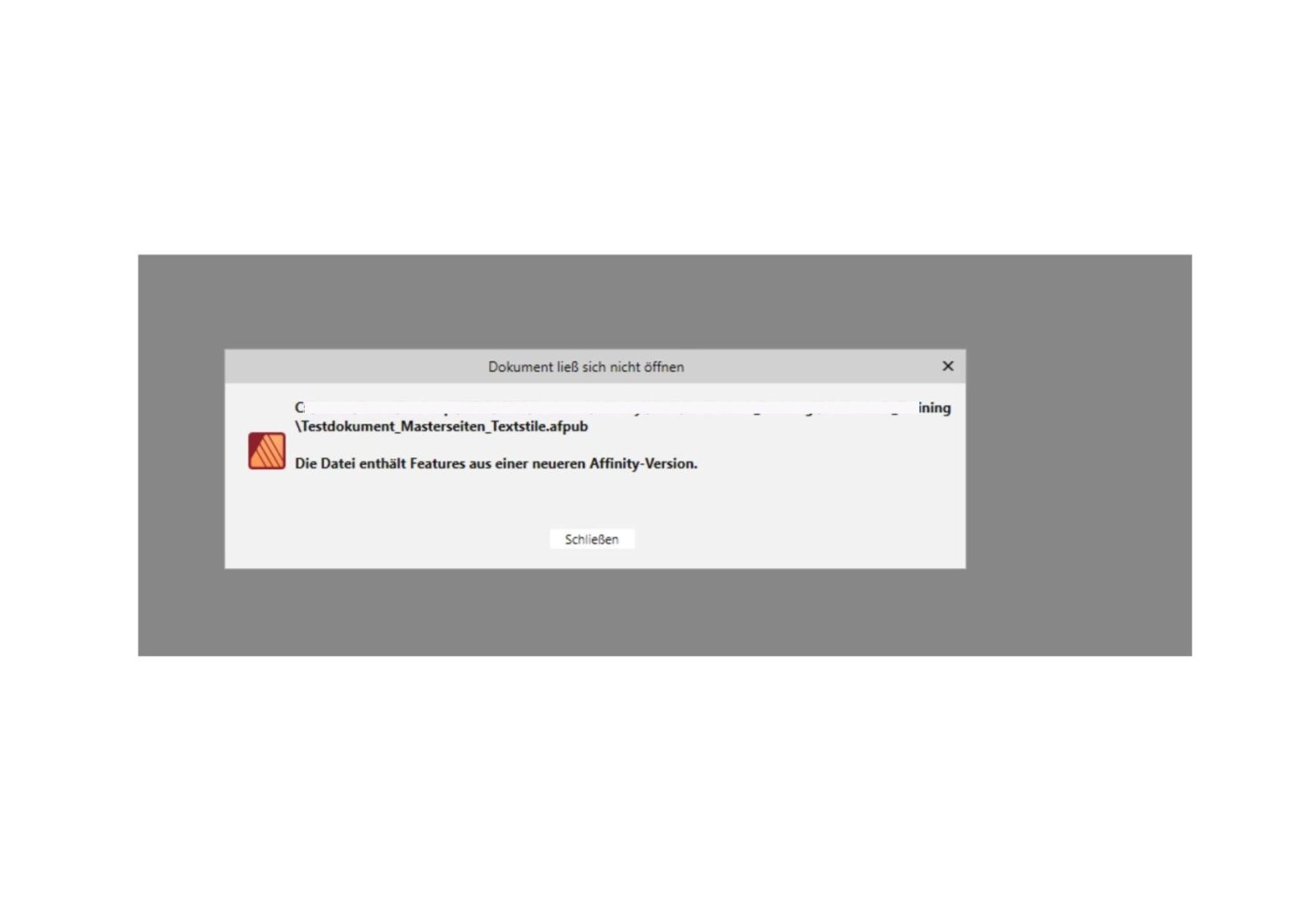 document could not be opened - Dokument ließ sich nicht öffnen - Desktop Questions (macOS and ...