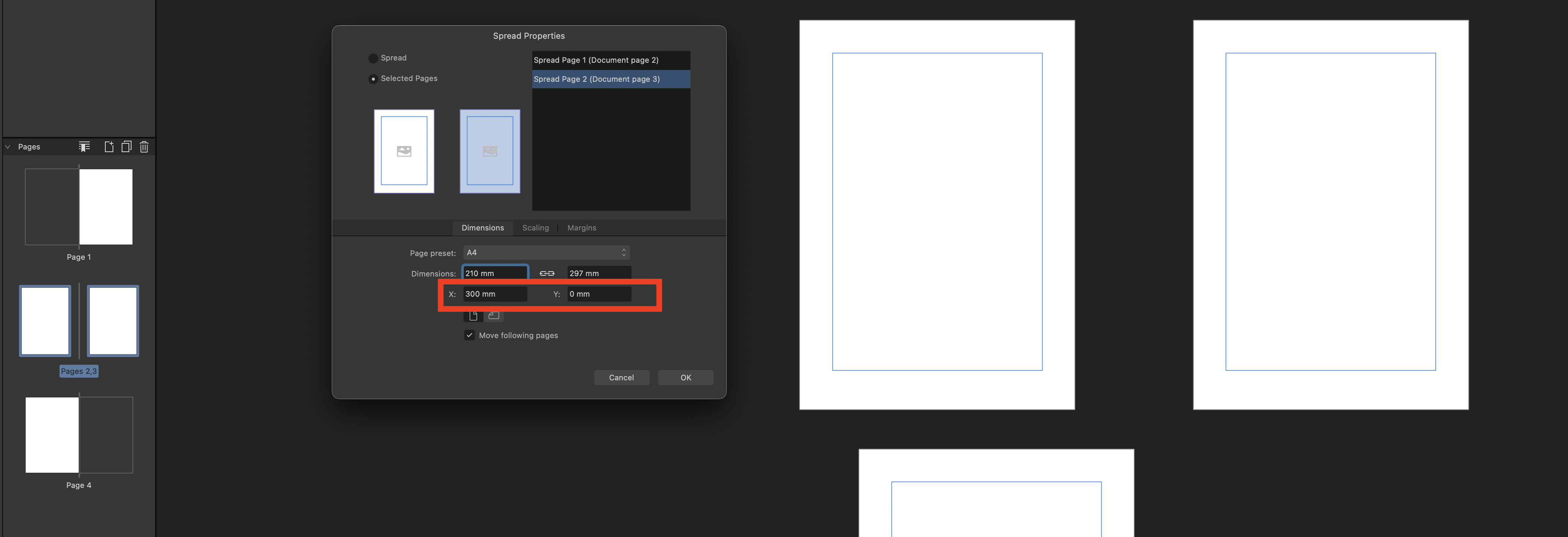 Adding artboard space between pages in facing pages mode? - Desktop Questions (macOS and Windows ...