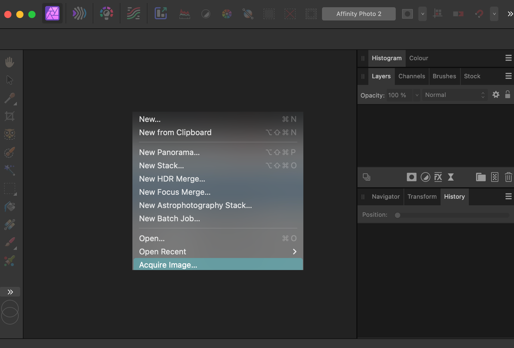 Feature Request: 'Open' and 'New From Clipboard' in right click menu on app background when no ...
